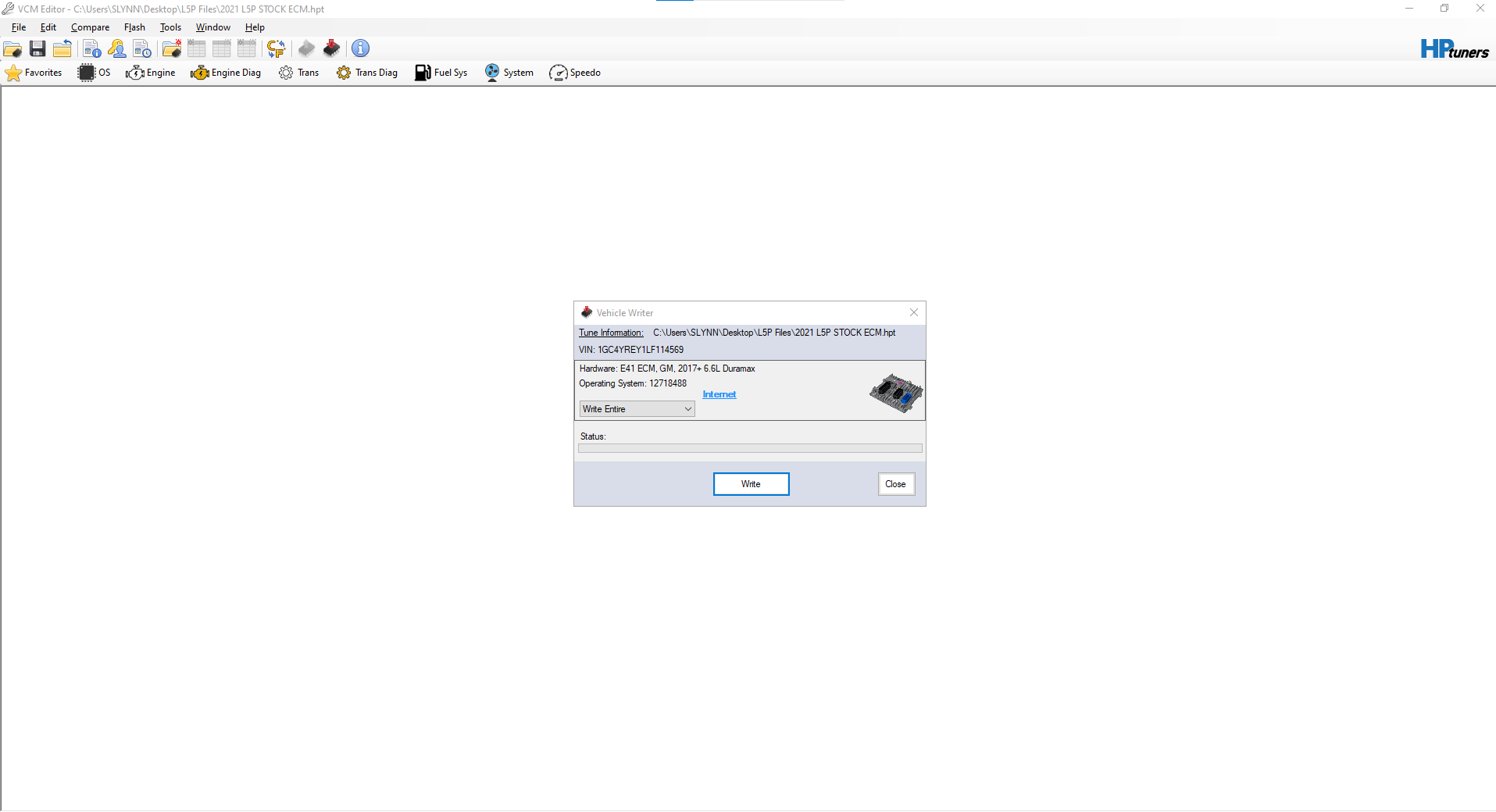 Hp Tuners L5P/L5D Unlock Cable & Tuning Installation Instructions